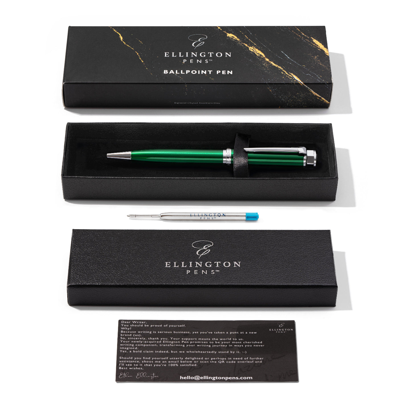 Emerald Sterling Ballpoint – Ellington Pens