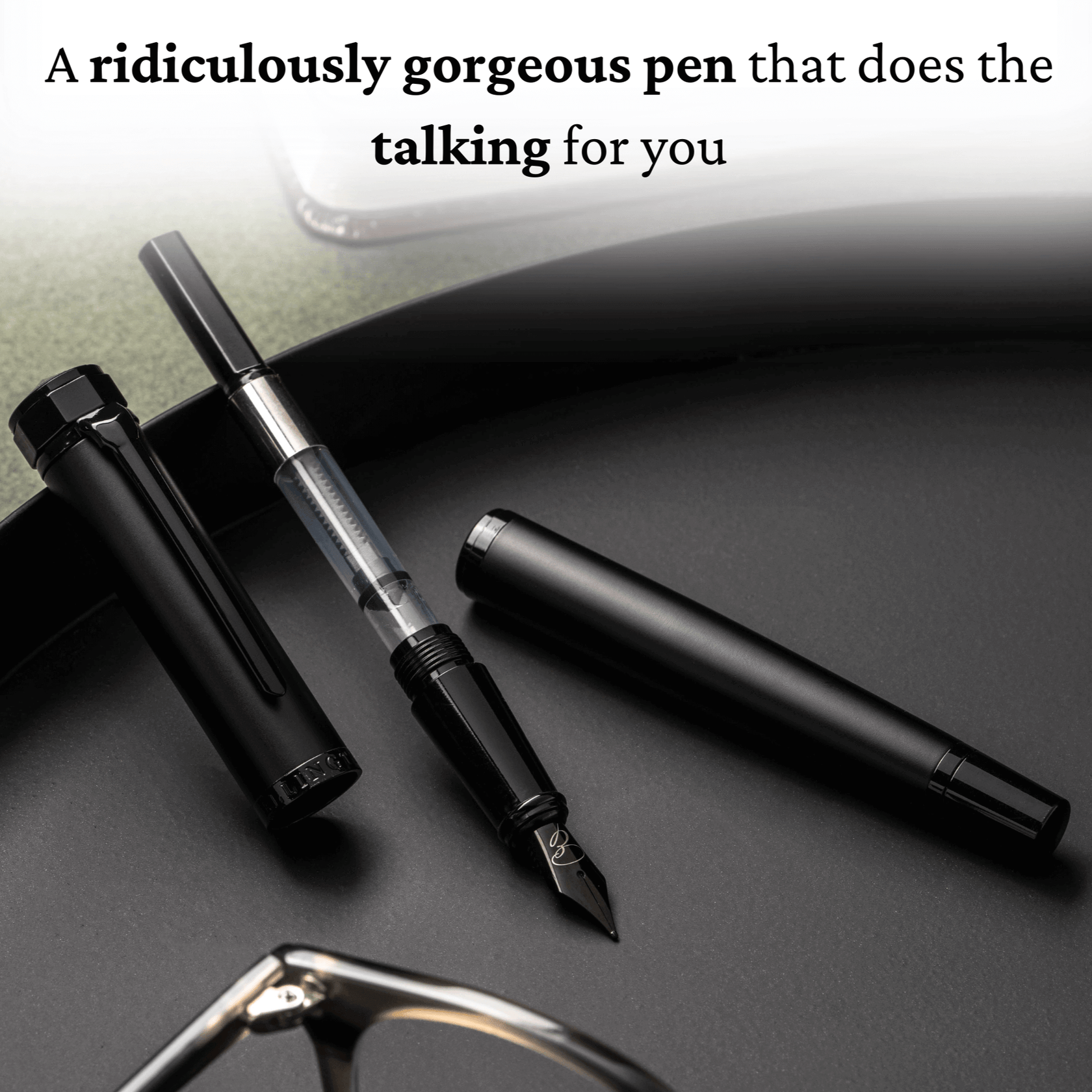 The Stealth Fountain Pen – Ellington Pens
